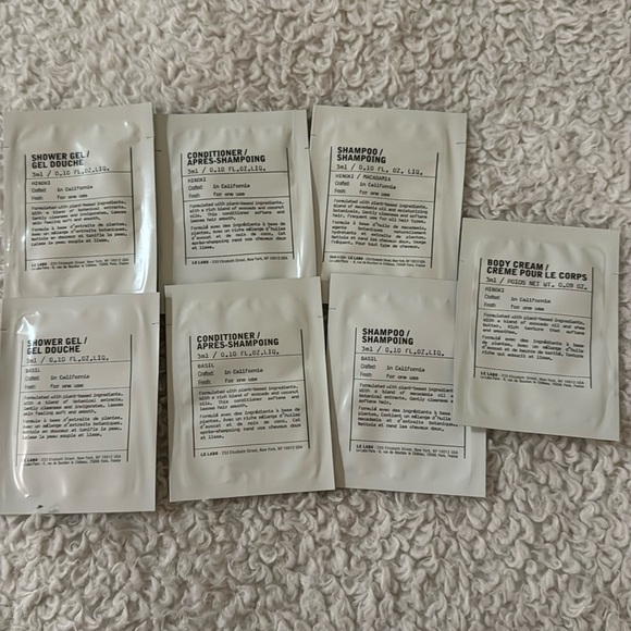Skincare | Le Labo Showet Gel Shampoo Conditioner Skincare Sample Set ...